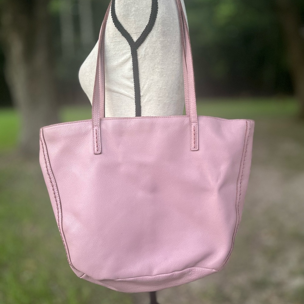 The Sak Light Pink Leather Large Shoulder Handbag - Gem